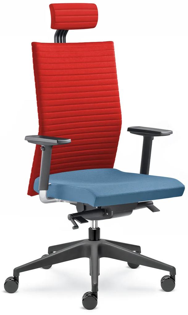 LD seating Element 430-SYS - Kancelářská židle  - červená/modrá