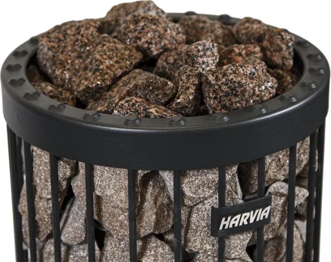Dekorativní saunové kameny HARVIA, vel. 5-10 cm, 10kg, červená žula