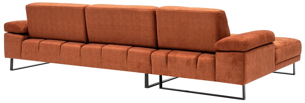 Hanah Home Třímístná pohovka MUSTANG oranžová levá 560ARE1215