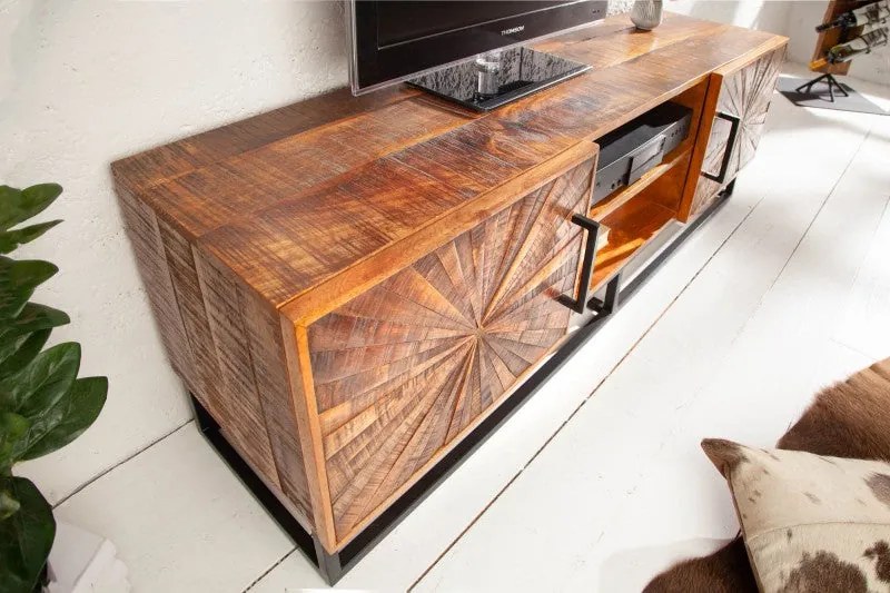 Designový TV stolek dřevěný/masivní &ndash; Ines