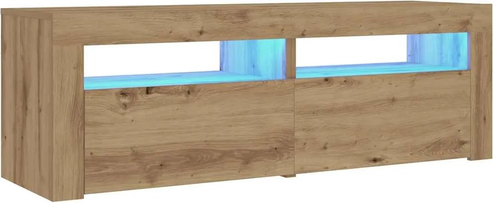 Noční stolky 2 ks s LED osvětlením dub artisan 60 x 35 x 40 cm 3329162