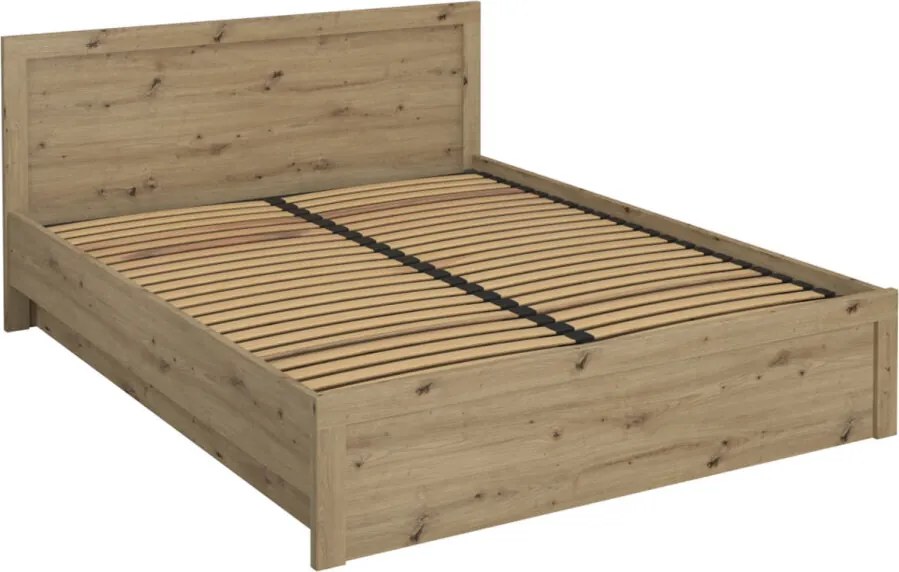 Postel 160x200 s úložným prostorem dub artisan Ayson