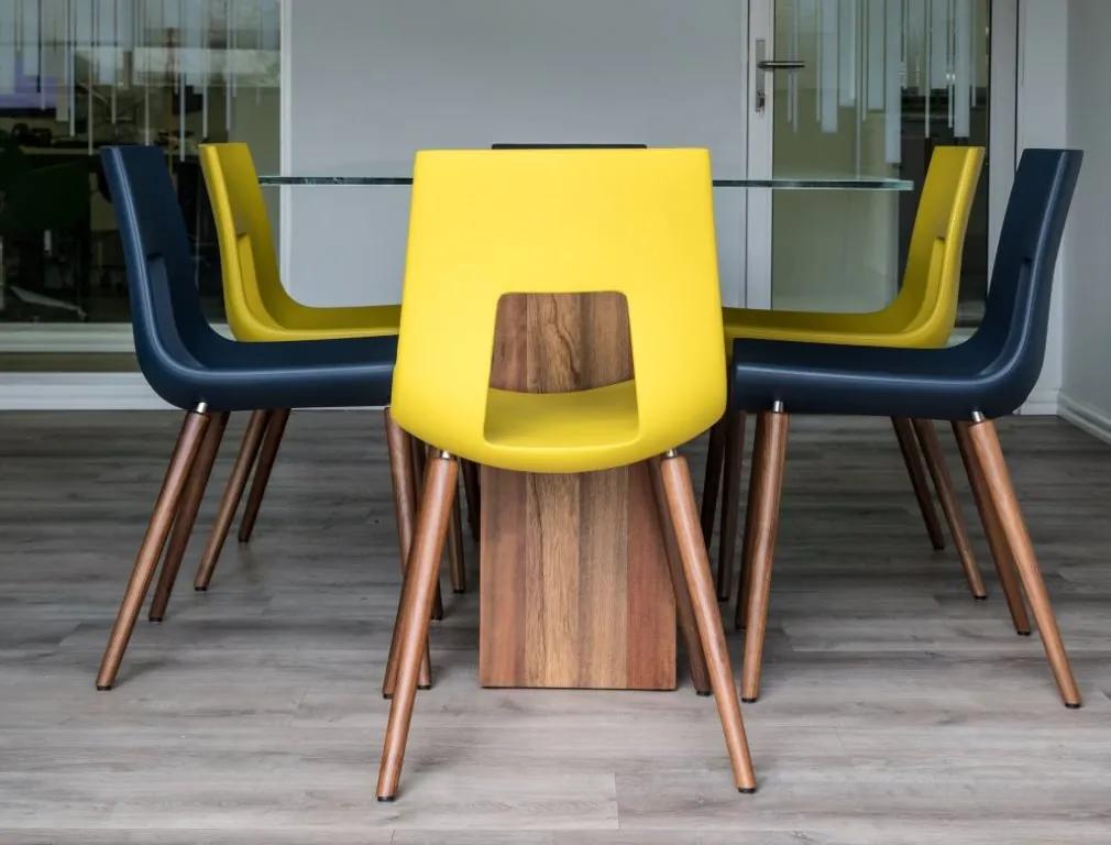 TONON - Židle NINE-EIGHTEEN s dřevěnou podnoží