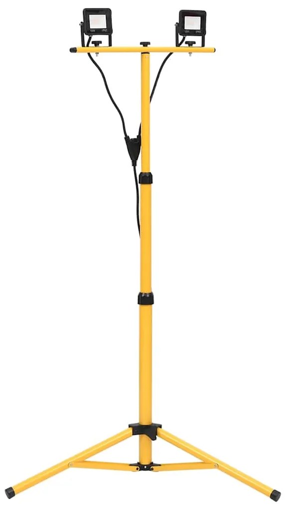 LED reflektor se stojanem 2 x 10 W studené bílé světlo 149658