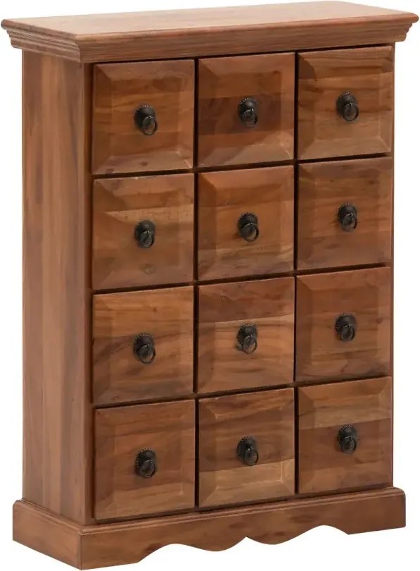 furniture-nabytek.cz - Komoda Meridan akácie 12 šuplíku
