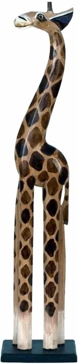 Dřevořezba - Žirafa 80cm - IND-OBR010-80