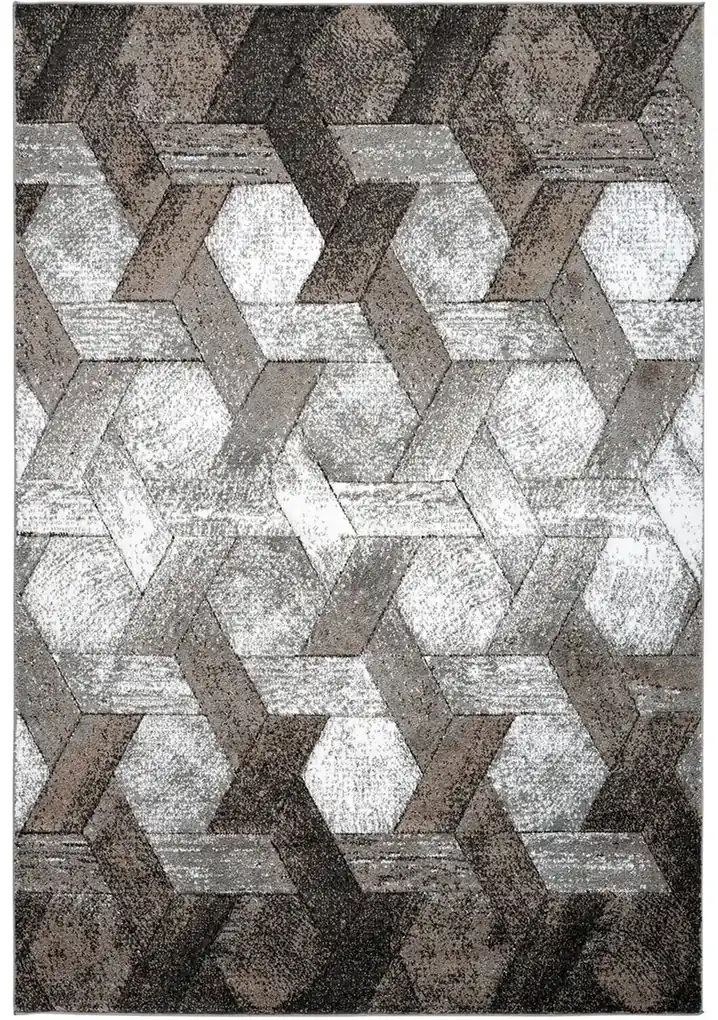 Koberce Breno Kusový koberec SWING 101/platin-beige, Vícebarevné, 120 x 170  cm | BIANO