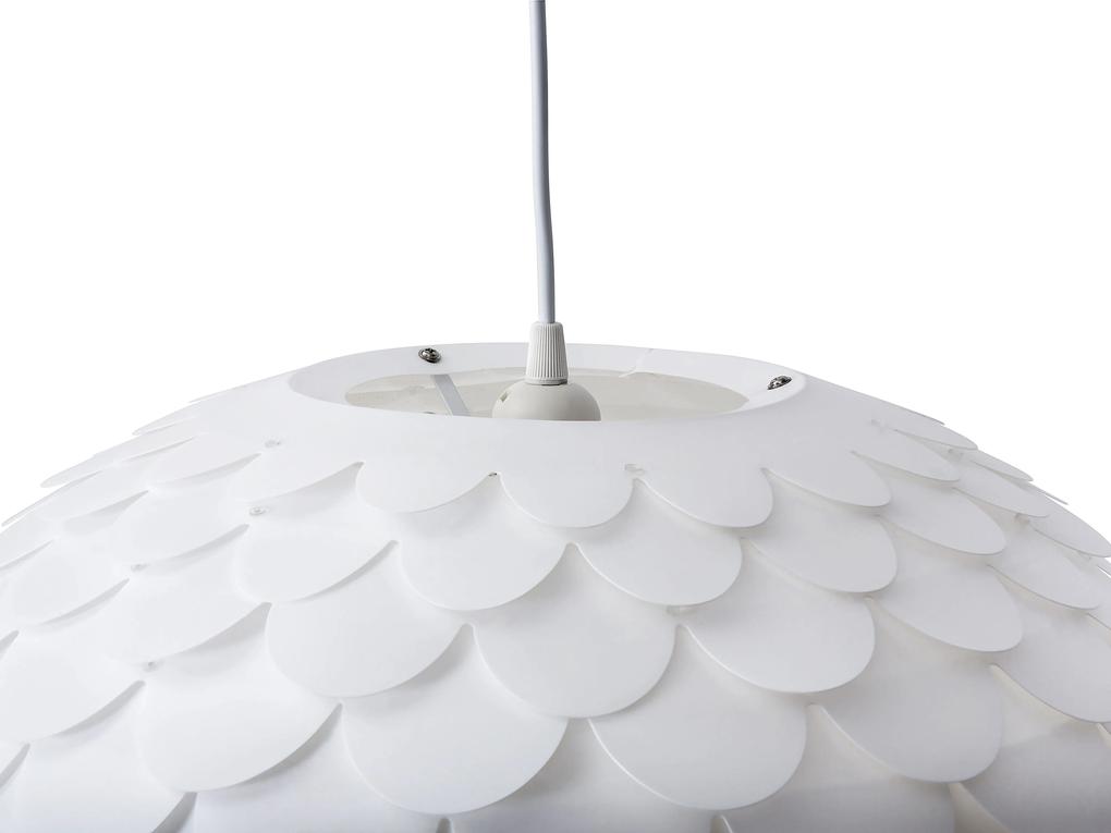 Elegantní závěsná lampa s designem šupin ERGES Beliani