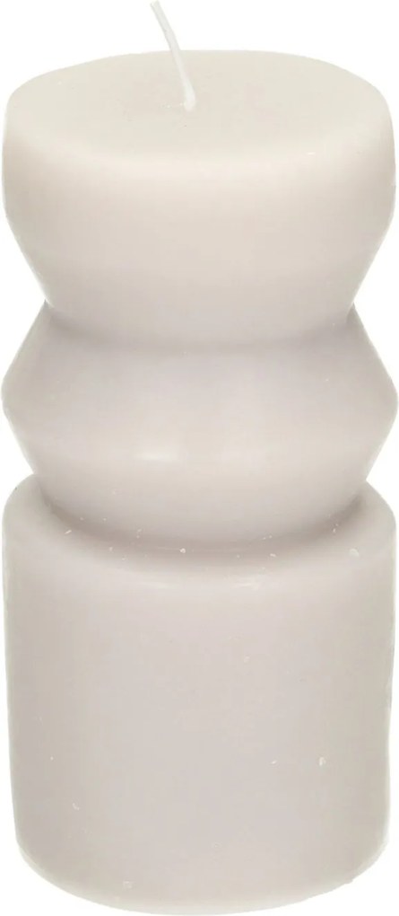 Svíčka Cornelia 14cm light grey