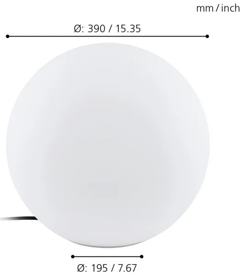 Eglo 98102 - Venkovní lampa MONTEROLO 1xE27/40W/230V IP65 pr.390