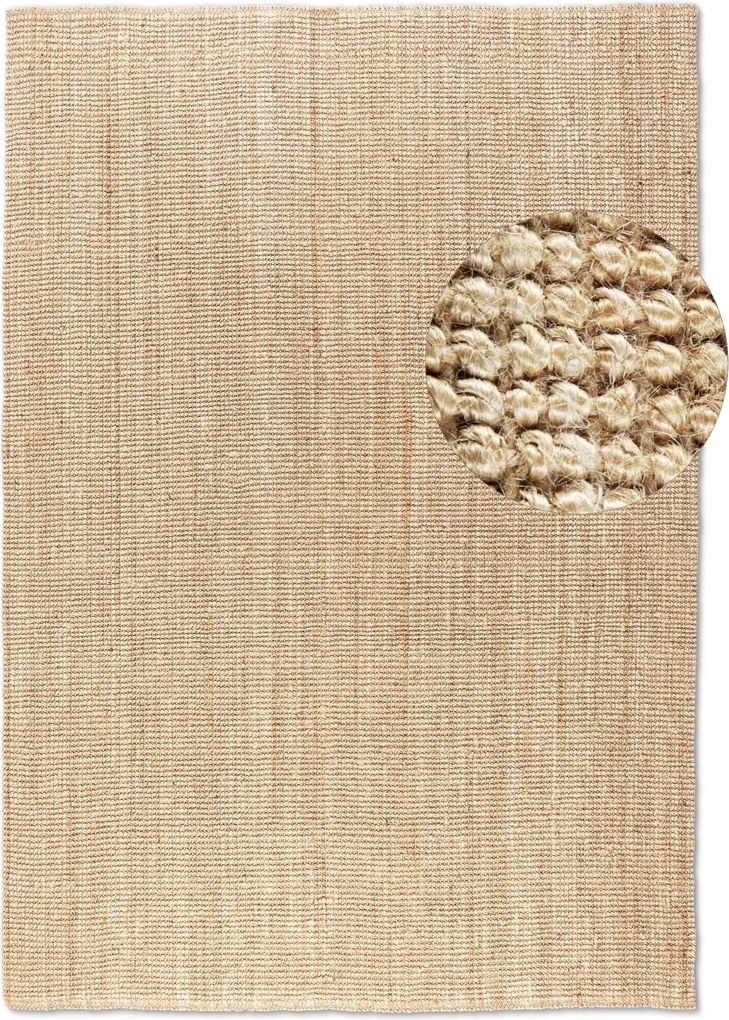Kusový koberec Bouclé Jute 105974 Natural Golden, 160x230, béžová, chodba / predsieň, Hanse Home
