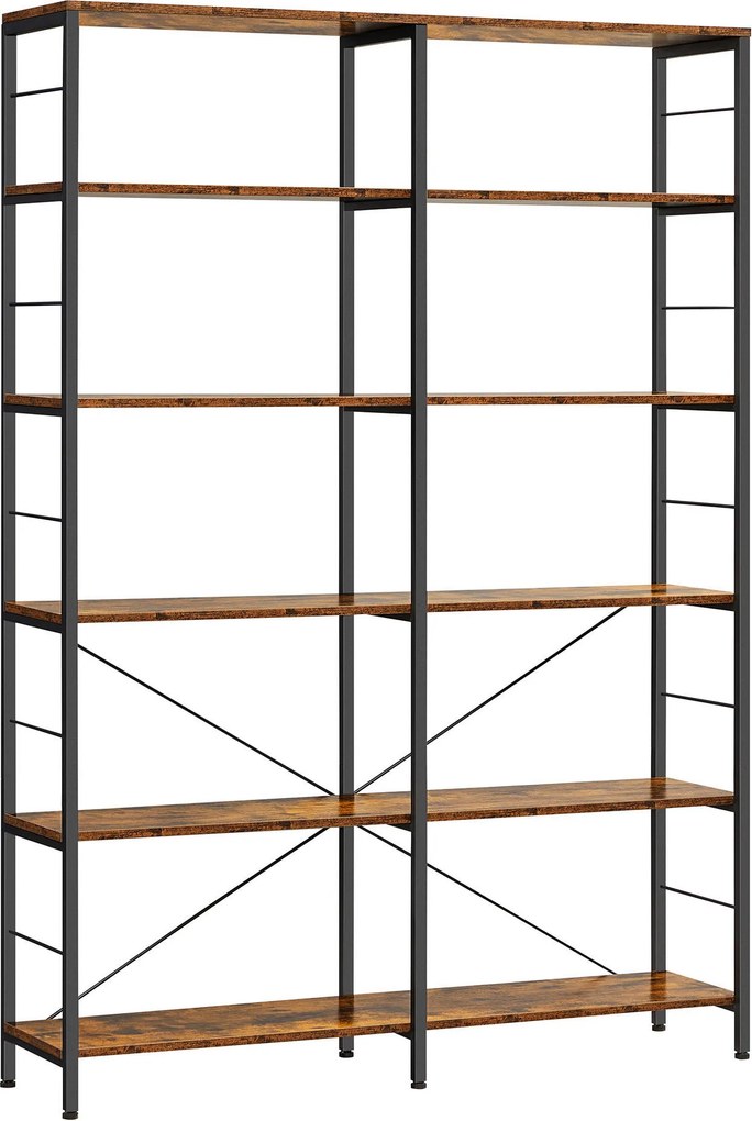 XXXLutz REGÁL, hnědá, černá, 120/172,5/30 cm Boxxx - Online Only regály & police - 002543007013