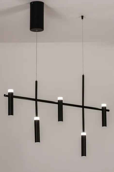 Závěsné designové LED svítidlo nad stůl Milenium Black 5