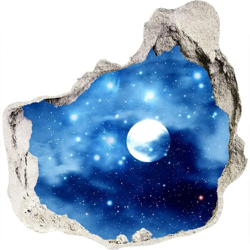 Wallmuralia Foto fotografie díra na zeď Měsíc v úplňku 75x75 cm