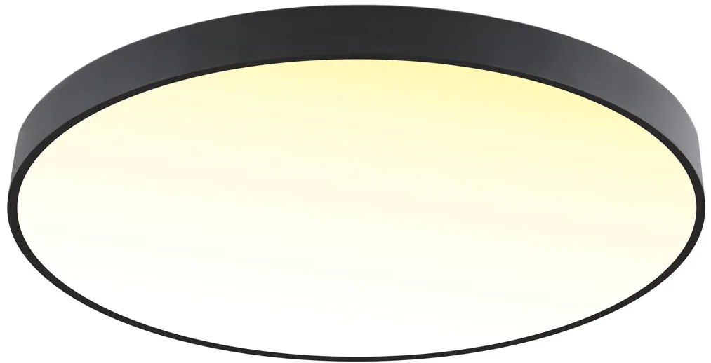 LEDsviti Černý designový LED panel 500mm 36W teplá bílá (9727)