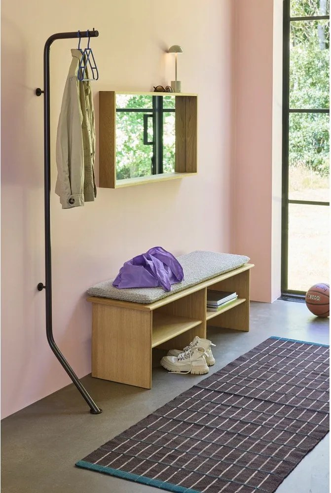 Hnědý kovový věšák 36x182 cm Bend – Hübsch