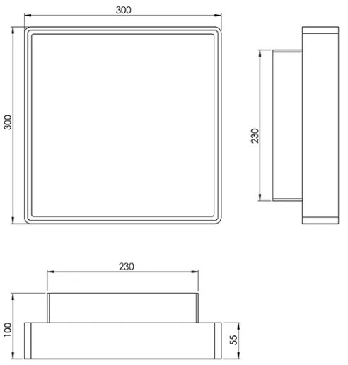 Fabas 3233-65-102 - Technické svítidlo OBAN 2xE27/30W/230V IP65