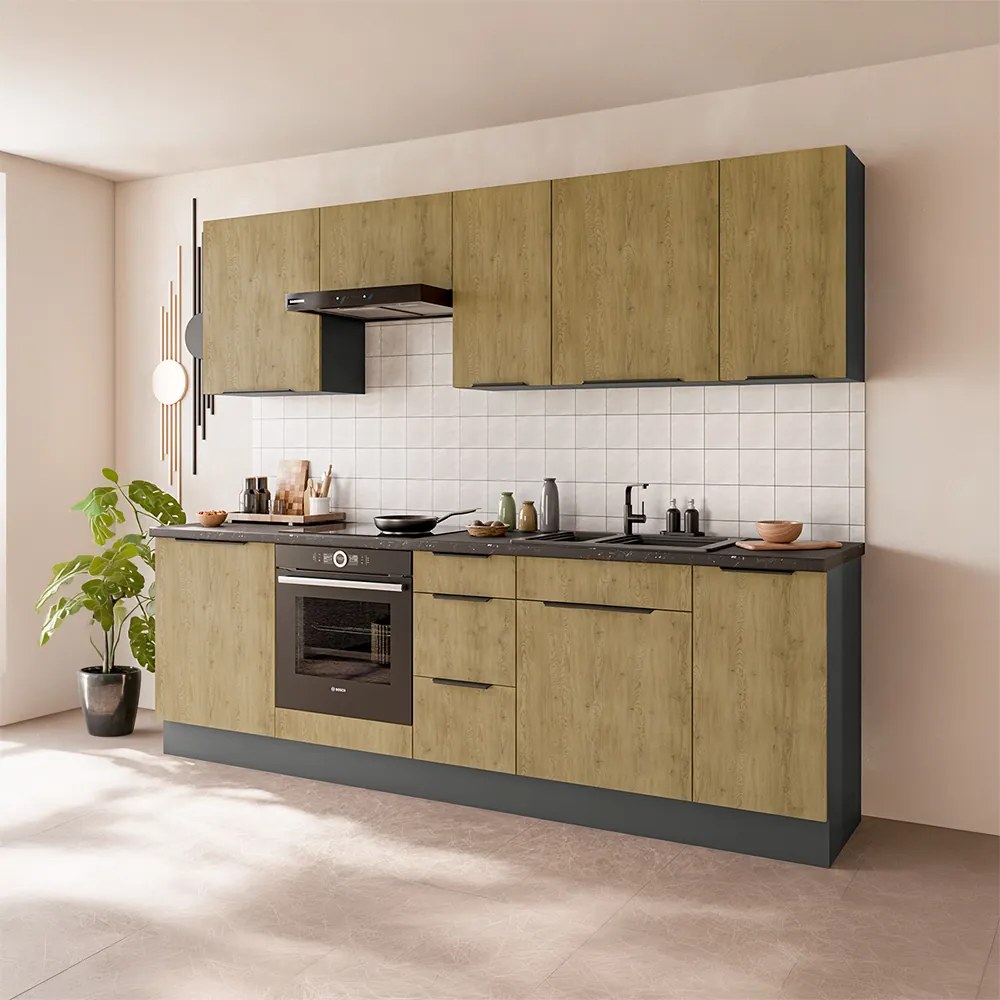 CREMONA ac | horní regál 30 G-72 ZAK zakončovací s policemi | 30 cm | UNI provedení | antracit