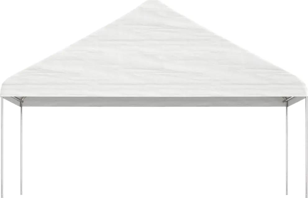 vidaXL Altán se střechou bílý 15,61 x 5,88 x 3,75 m polyethylen [3155523]