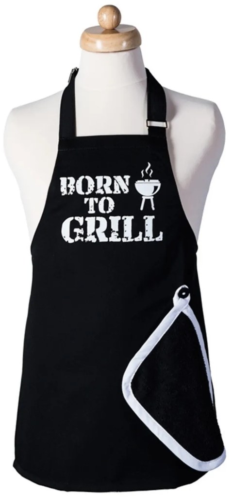 Dětská zástěra Born to grill