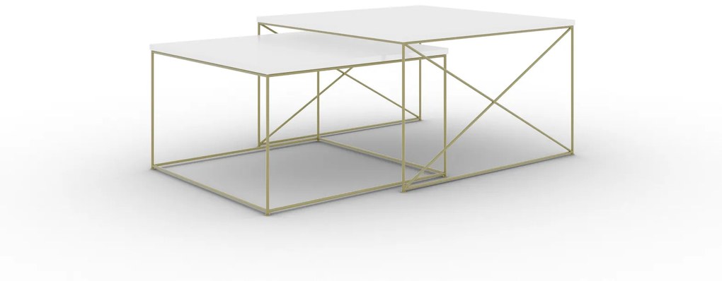Konferenční stolek Licco 2v1 zlatá Sonoma