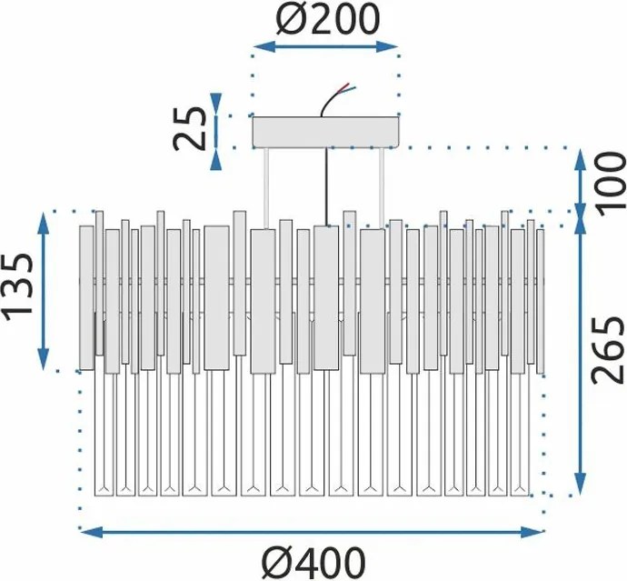 Toolight Rea, Křišťálové stropní svítidlo APP1480-1C Chrom, OSW-05060