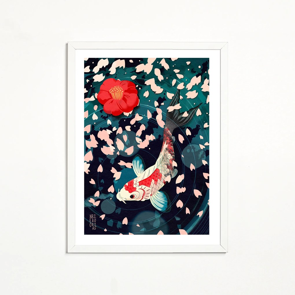 Neobara (Barbora Srp Žižková) | Koi Rám: Černý, Velikost: 40 x 30 cm