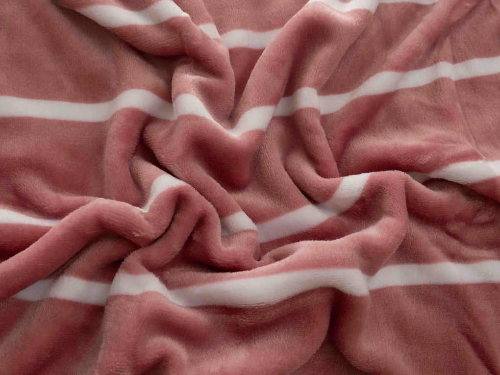 MK Lůžkoviny Povlak na polštář mikroplyš 70 x 90 cm - Kamala starorůžová