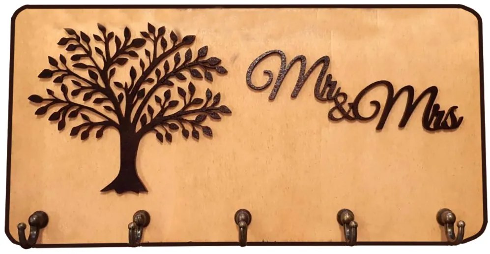 Věšák na klíče "Mr & Mrs-4"