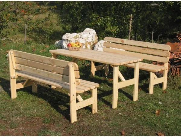 Zahradní dřevěný stůl VIKING - 150 cm OEM R41246