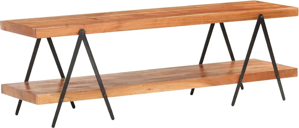 TV stolek 160 x 40 x 50 cm masivní akáciové dřevo 320500