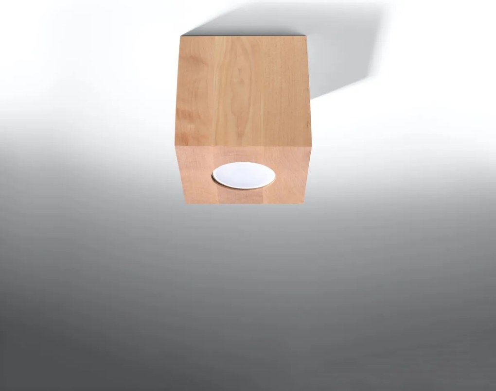 Sollux Lighting Stropní svítidlo QUAD přírodní dřevo