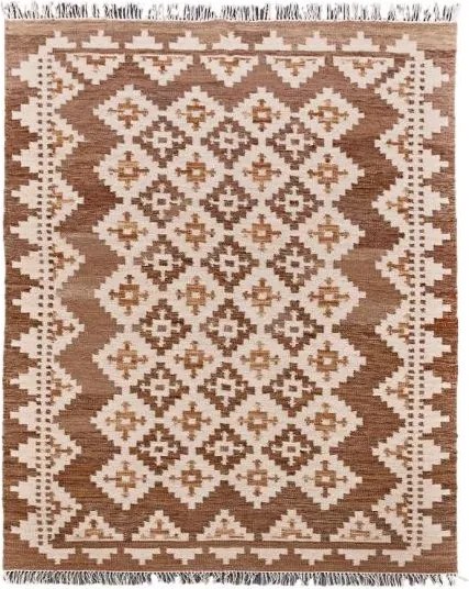 Ručne viazaný kusový koberec M. Kelim DE 2262 Brown Mix, 140x200, hnedá, chodba / predsieň, Diamond Carpets India
