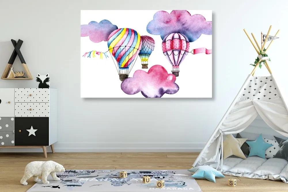 Obraz balónky ve větru - 60x40 cm