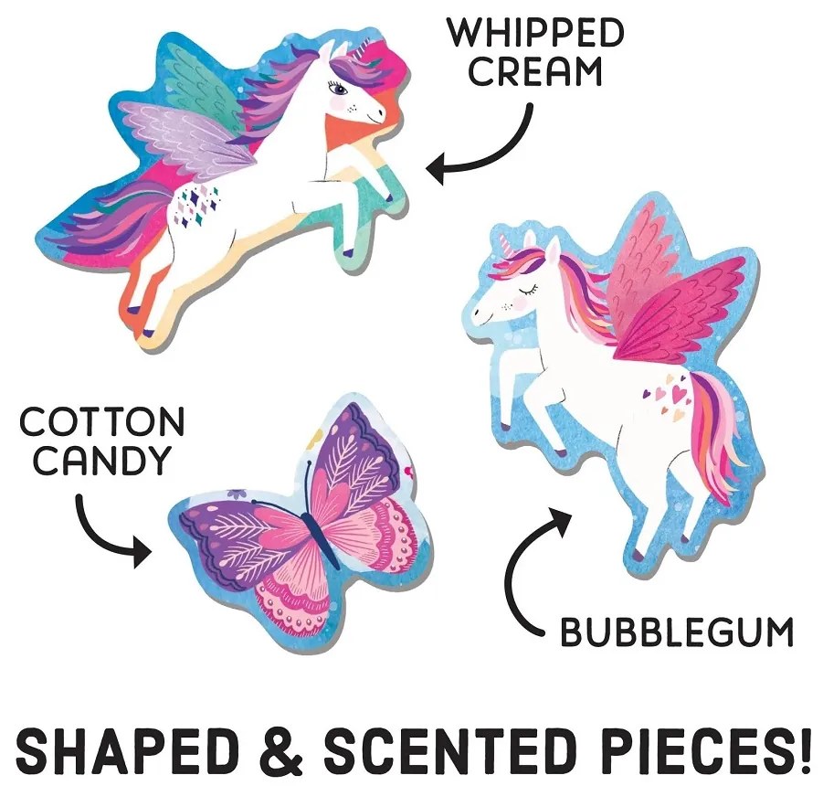Mudpuppy Puzzle Sny jednorožců s vůní 60 dílků