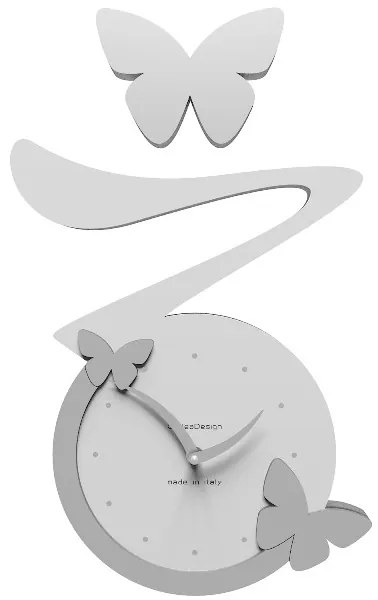 Designové hodiny 50-10-1 CalleaDesign 44cm (více barev) Barva černá klasik-5 - RAL9017