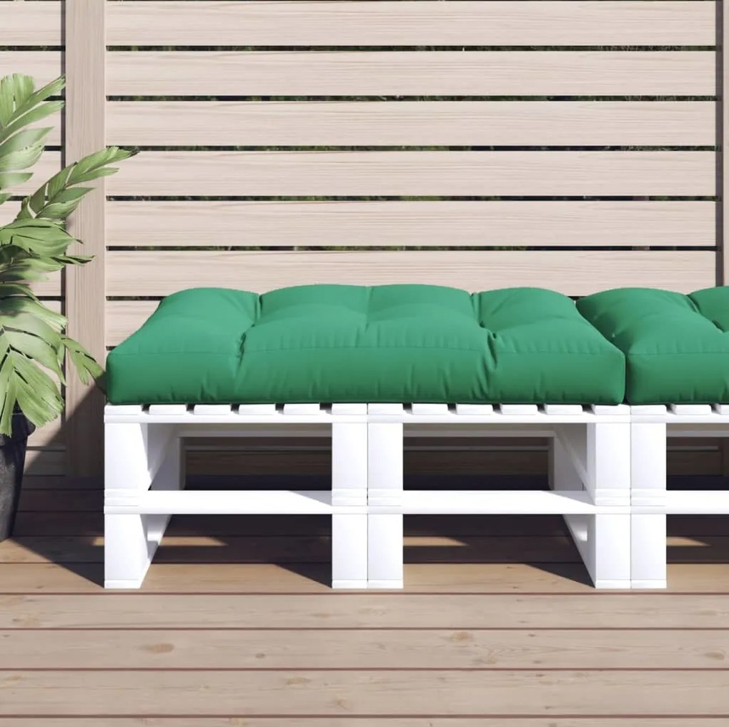 vidaXL Poduška na palety 120 x 80 x 12 cm textil [360521] Barva: Zelená