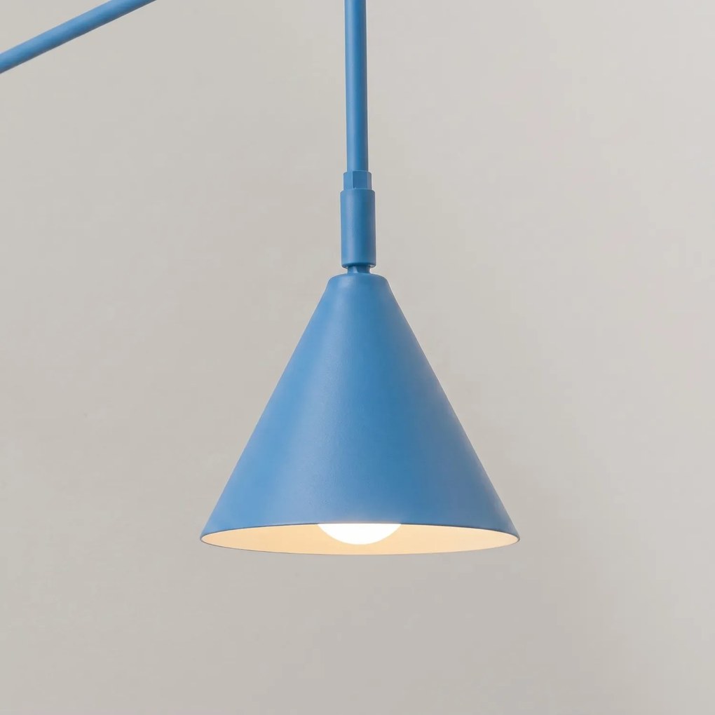 Sollux Lighting Nástěnné svítidlo NOX 1 světle modré s vypínačem