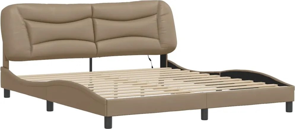 Rám postele s LED bez matrace Hvar cappuccino 180x200 cm 3213952