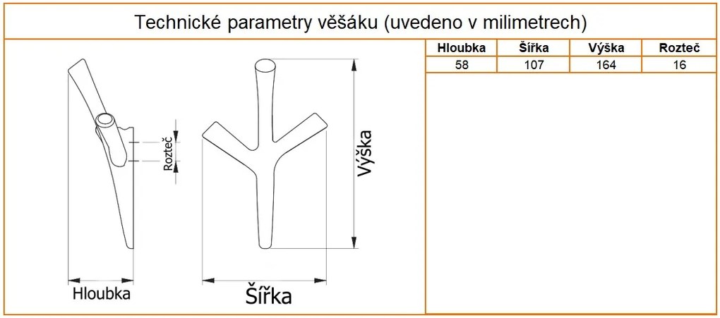 In-Design Nábytkový věšák Sort černý matný