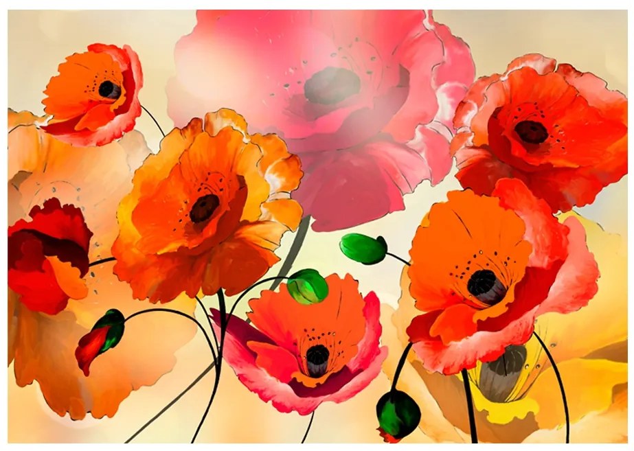 Fototapeta - Velvet Poppies