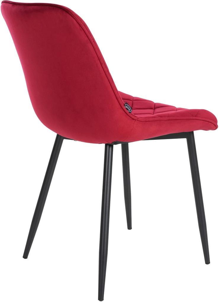Jídelní židle Sowerby - samet | červená