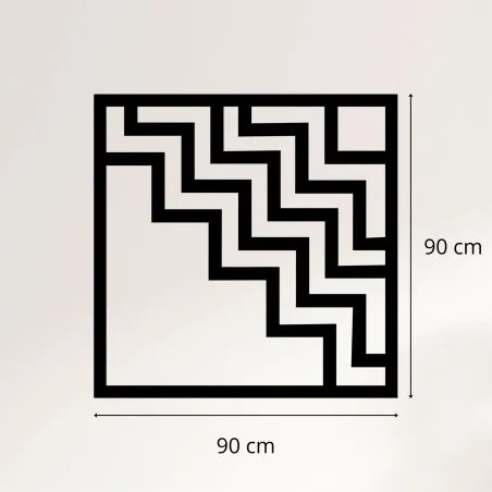 Geometrická dřevěná dekorace na zeď | Moderní design | SENTOP HDF0397-A