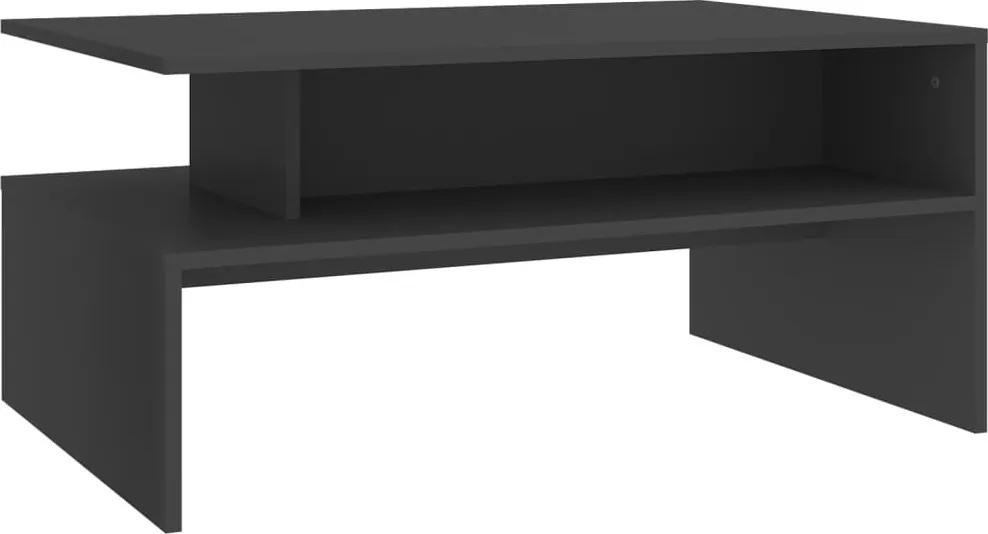 vidaXL Konferenční stolek 90 x 60 x 42,5 cm dřevotříska [803256] Barva: šedá sonoma