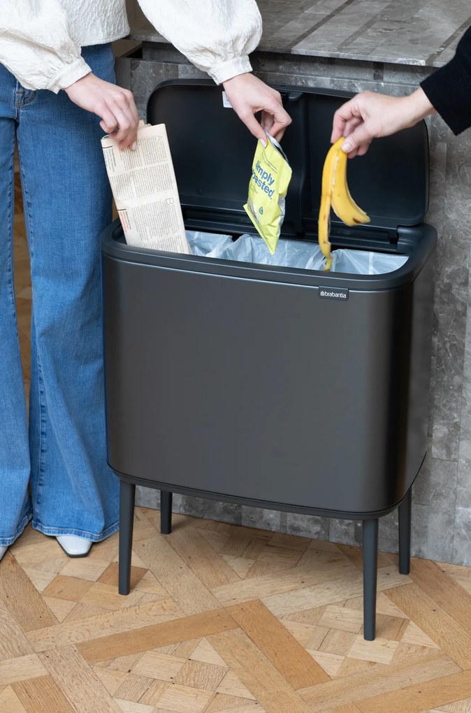 Brabantia BO Touch Bin 3x11L tmavě šedá