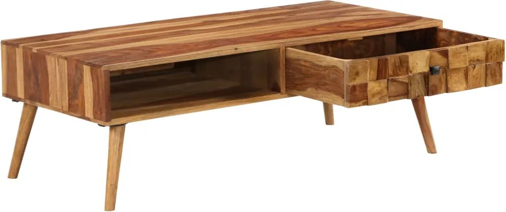 Konferenční stolek z masivní akácie 110x50x37 cm medový 246201