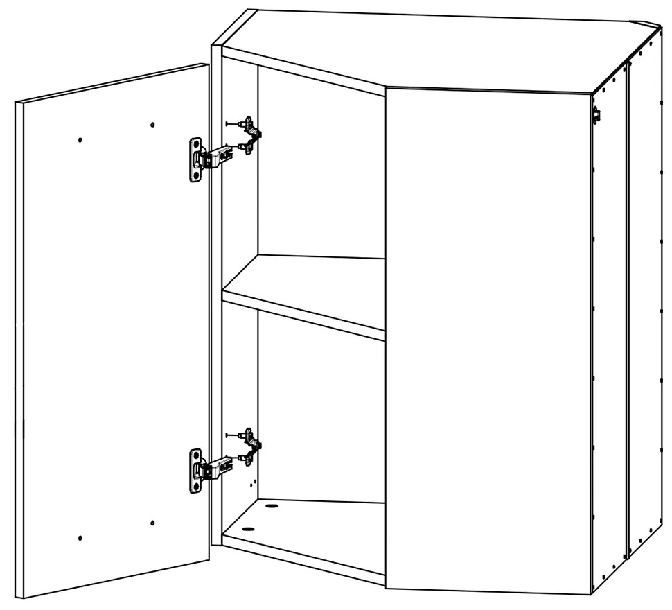 LANGEN ap | horní skříňka G60N | push open | UNI provedení | artisan