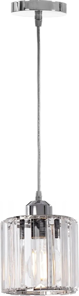 Toolight - Stropní křišťálové svítidlo 1xE27 60W APP508-1CP, chromová, OSW-08549