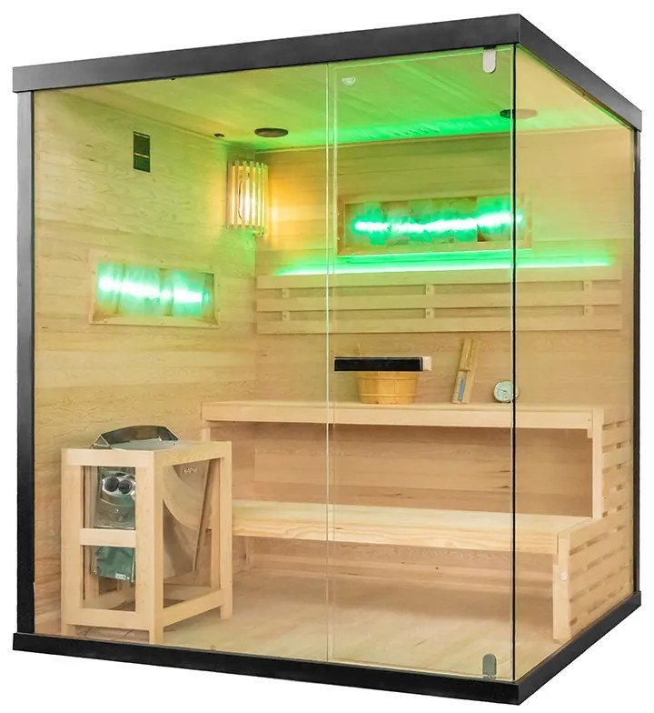 BPS-koupelny Finská sauna Relax HYD-4785 180x160, 4-5 osob