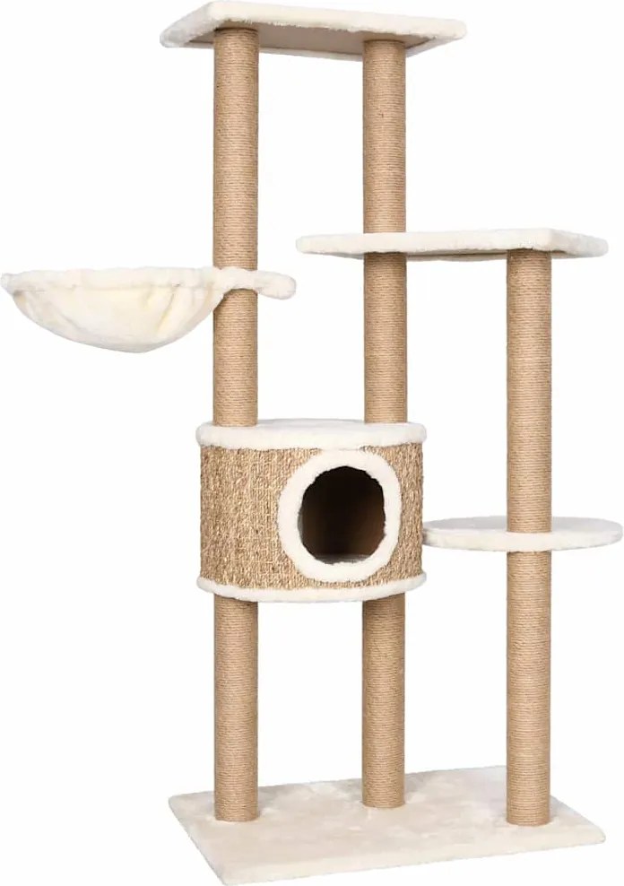 Škrabadlo pro kočky se sisalovým sloupkem 126 cm mořská tráva 170980